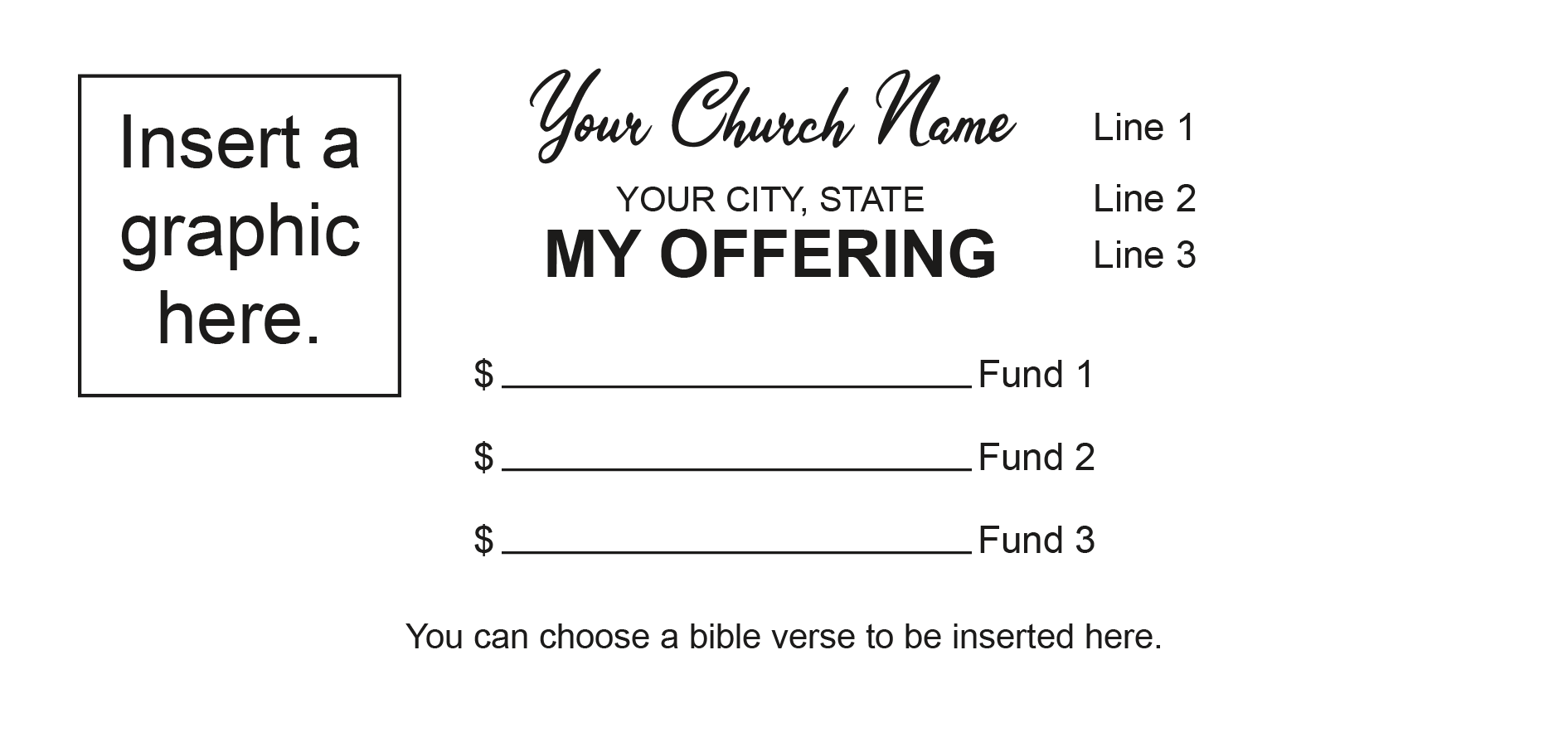 Custom Offering Envelopes - Sunday School Direct