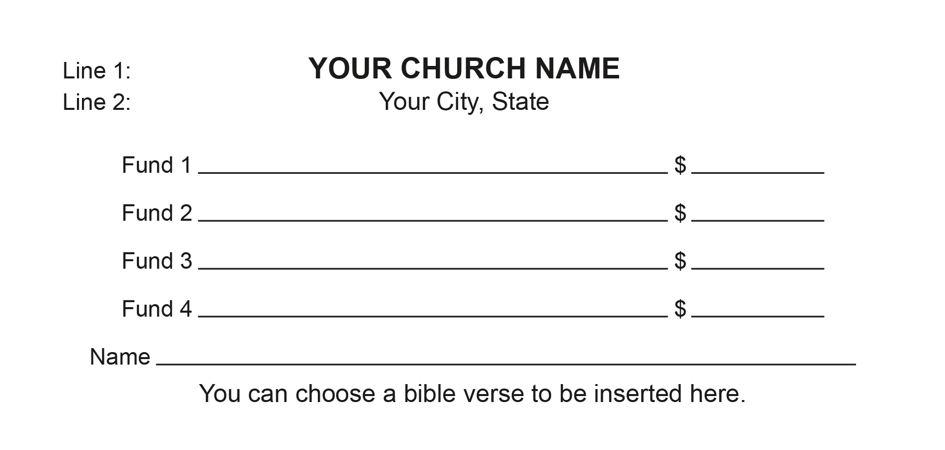 Custom Offering Envelopes - Sunday School Direct